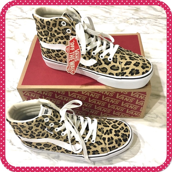 Vans | Shoes | Vans Nwt Filmore Hi Platform Leopard Print Size Womens 9 ...